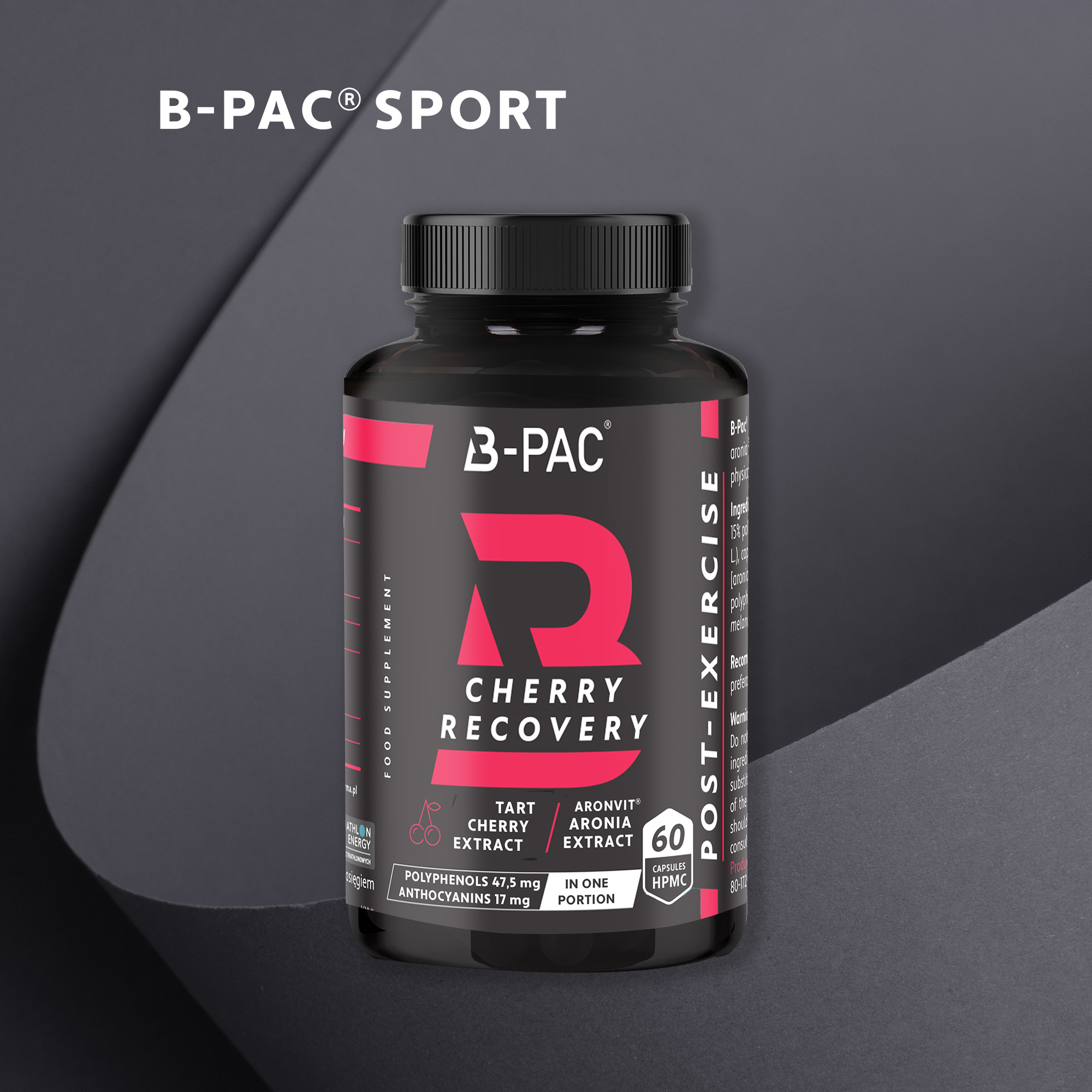 B-PAC®Sport Cherry Recovery -natural regeneration support | Aronpharma spolka z. Organiczona ...